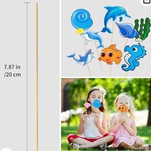 Party Supplies | Opuhohr 25 Pcs Marine Party Photo Booth Props Kit Nip ...